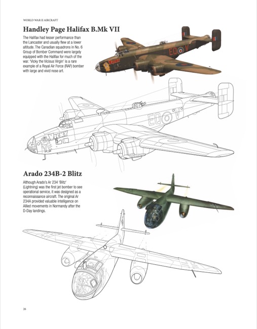 Military Aircraft Colouring Book - Amber Books
